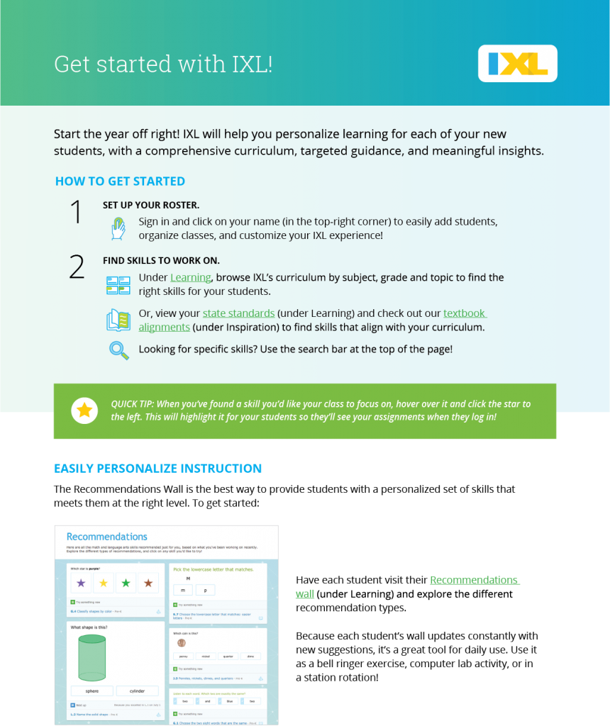 BTS guide - new user - IXL Official Blog