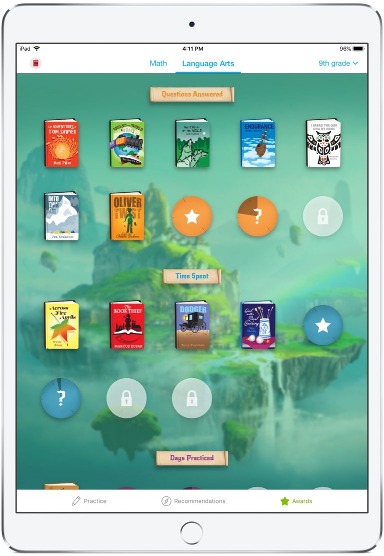 Language arts awards are now available on iPad! - IXL Official Blog