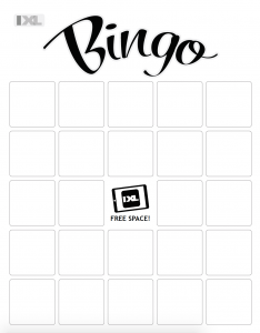 Make your own IXL BINGO Boards! - IXL Official Blog