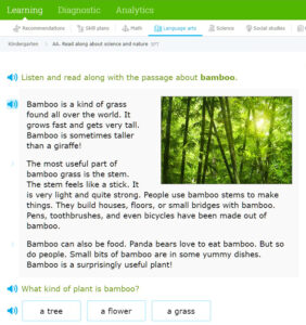 Read along about science and nature skill example - IXL Official Blog