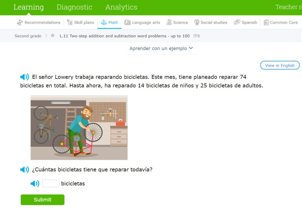 Two-step word equations Spanish - IXL Official Blog