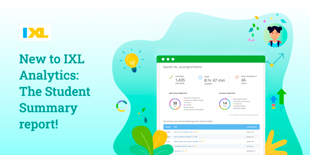 New to IXL Analytics: The Student Summary report! - IXL Official Blog