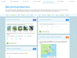 Recommendations wall - IXL Official Blog