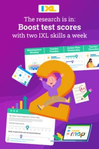The research is in: Boost test scores with two IXL skills a week - IXL ...