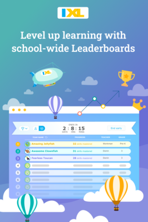 Level up learning with school-wide leaderboards - IXL Official Blog