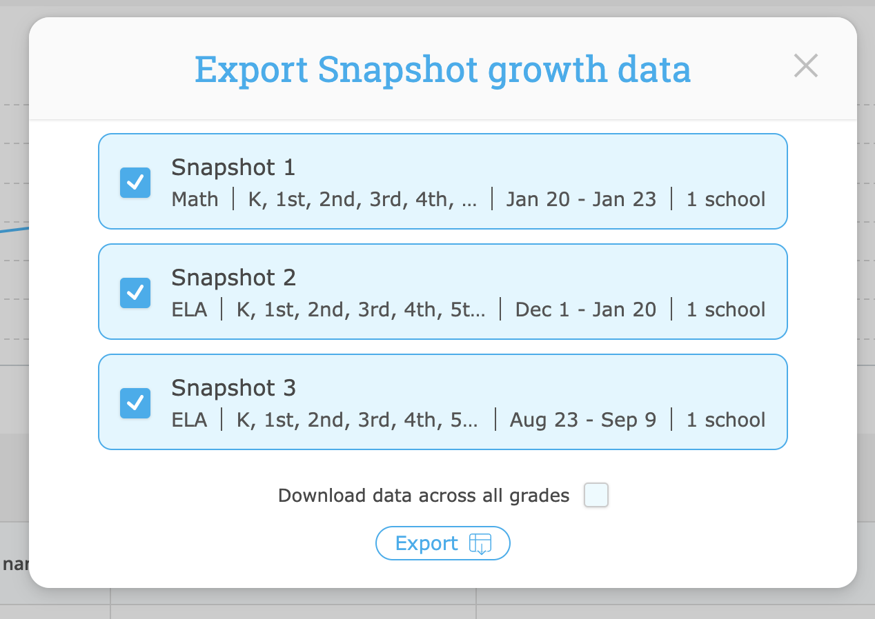 Snapshot Growth export - IXL Official Blog
