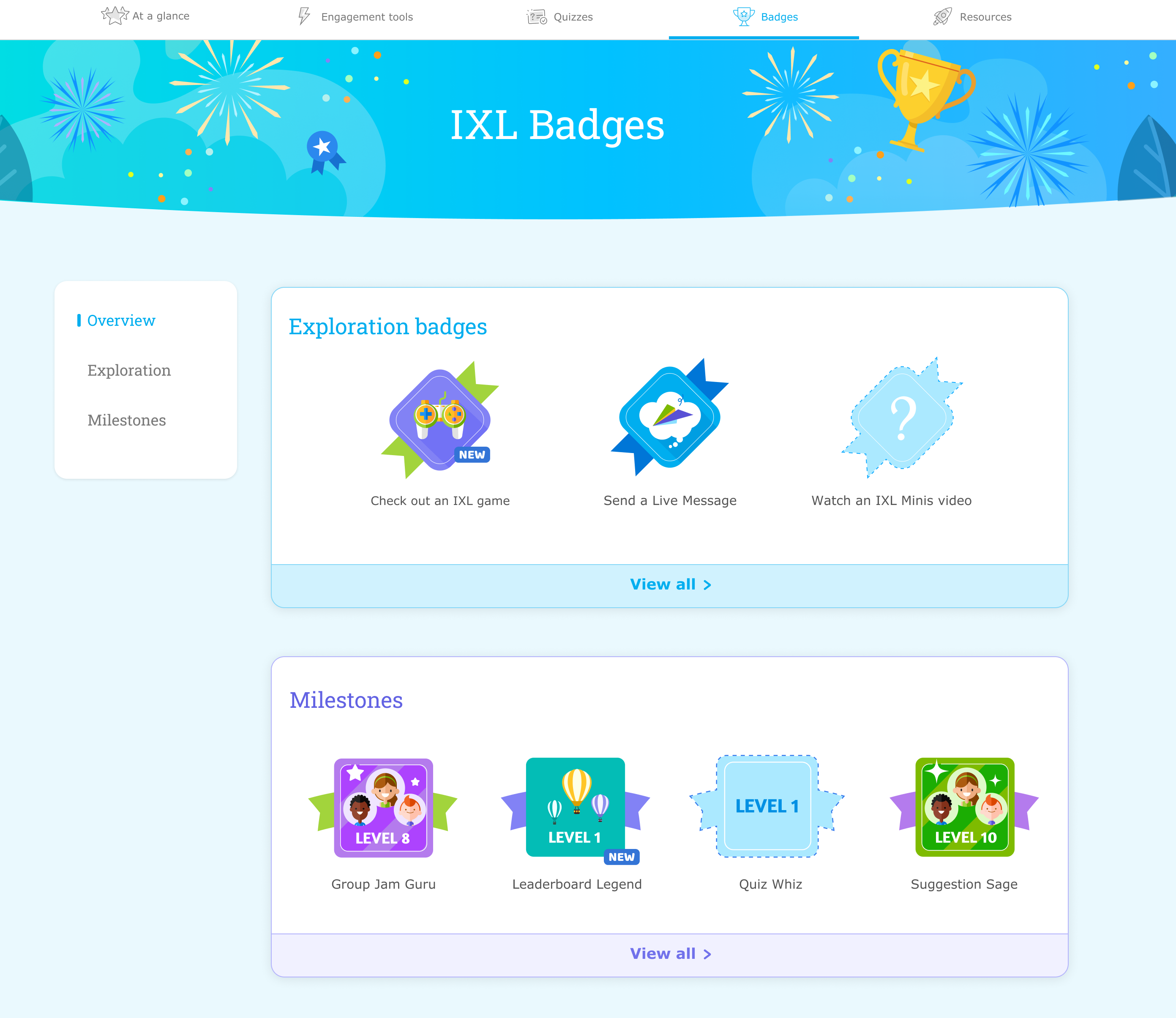 2 Badge overview - IXL Official Blog