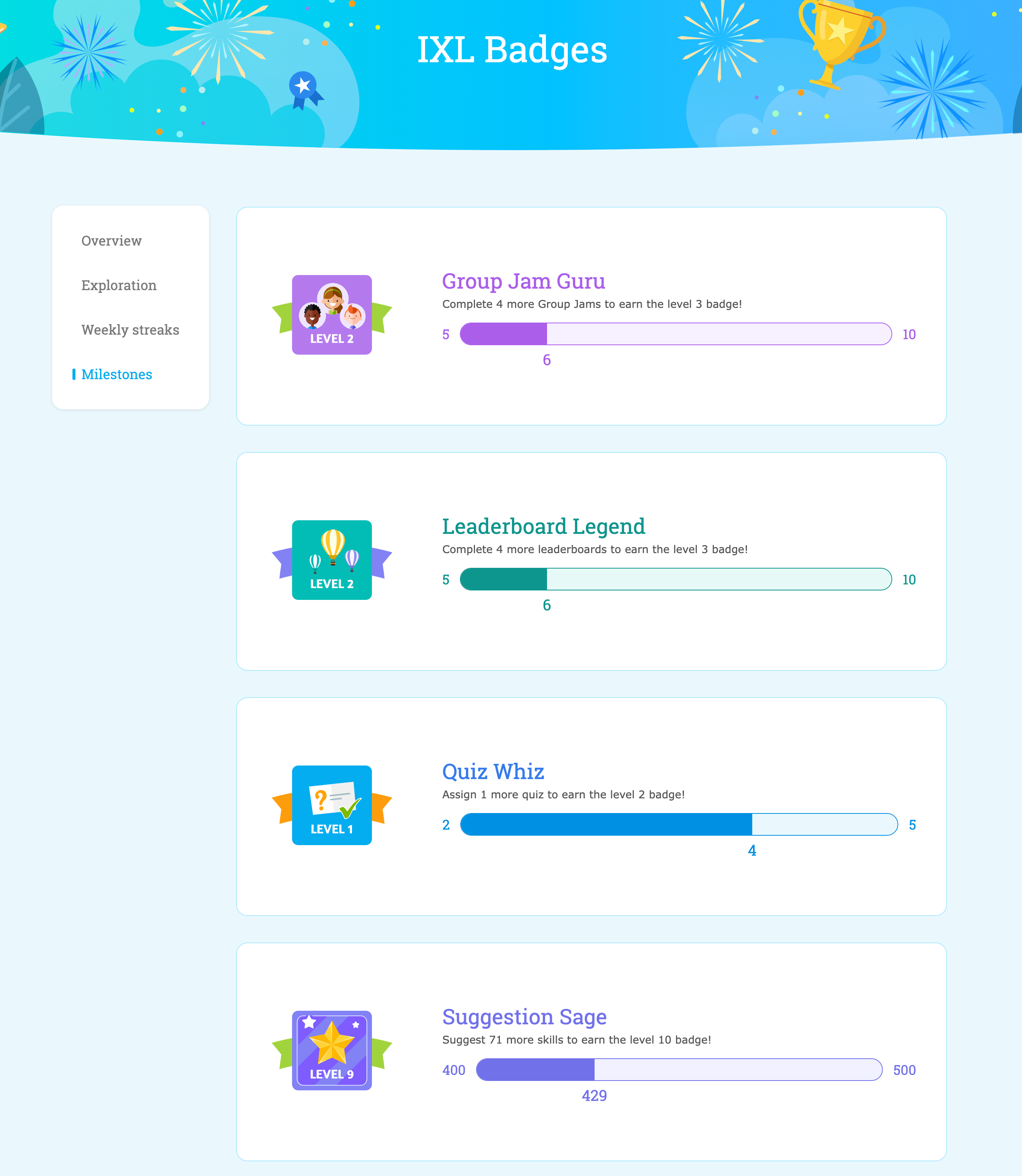 Milestones - IXL Official Blog