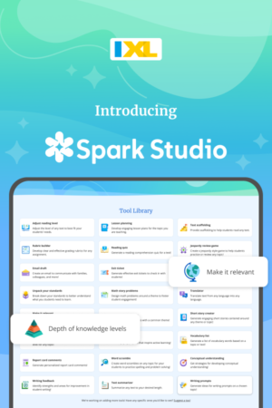 Spark Studio: The AI-powered creative workspace for teachers - IXL ...