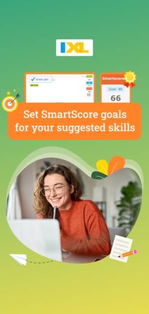 Set SmartScore goals for your suggested skills - IXL Official Blog