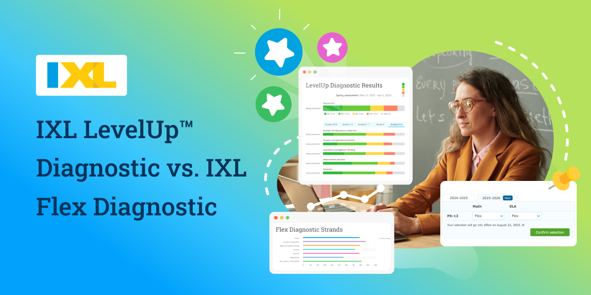 IXL LevelUp™ Diagnostic vs. IXL Flex Diagnostic: Choosing the best diagnostic for your school or ...